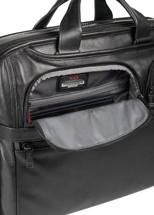 Tumi Alpha Leather Business Compact Large Screen Computer Brief 44cm ...